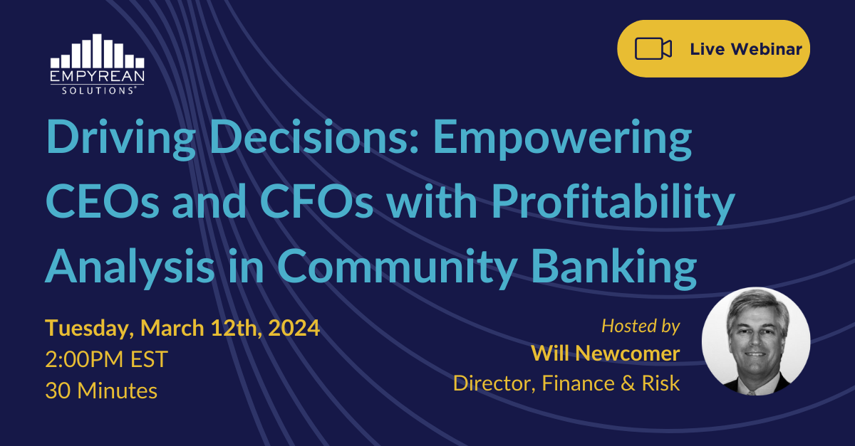 Webinar: Profitability for Bank CEOs & CFOs - Empyrean Solutions